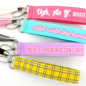 Clueless Keychain Wristlet | Clueless Gifts | Cher | Clueless Birthday ...