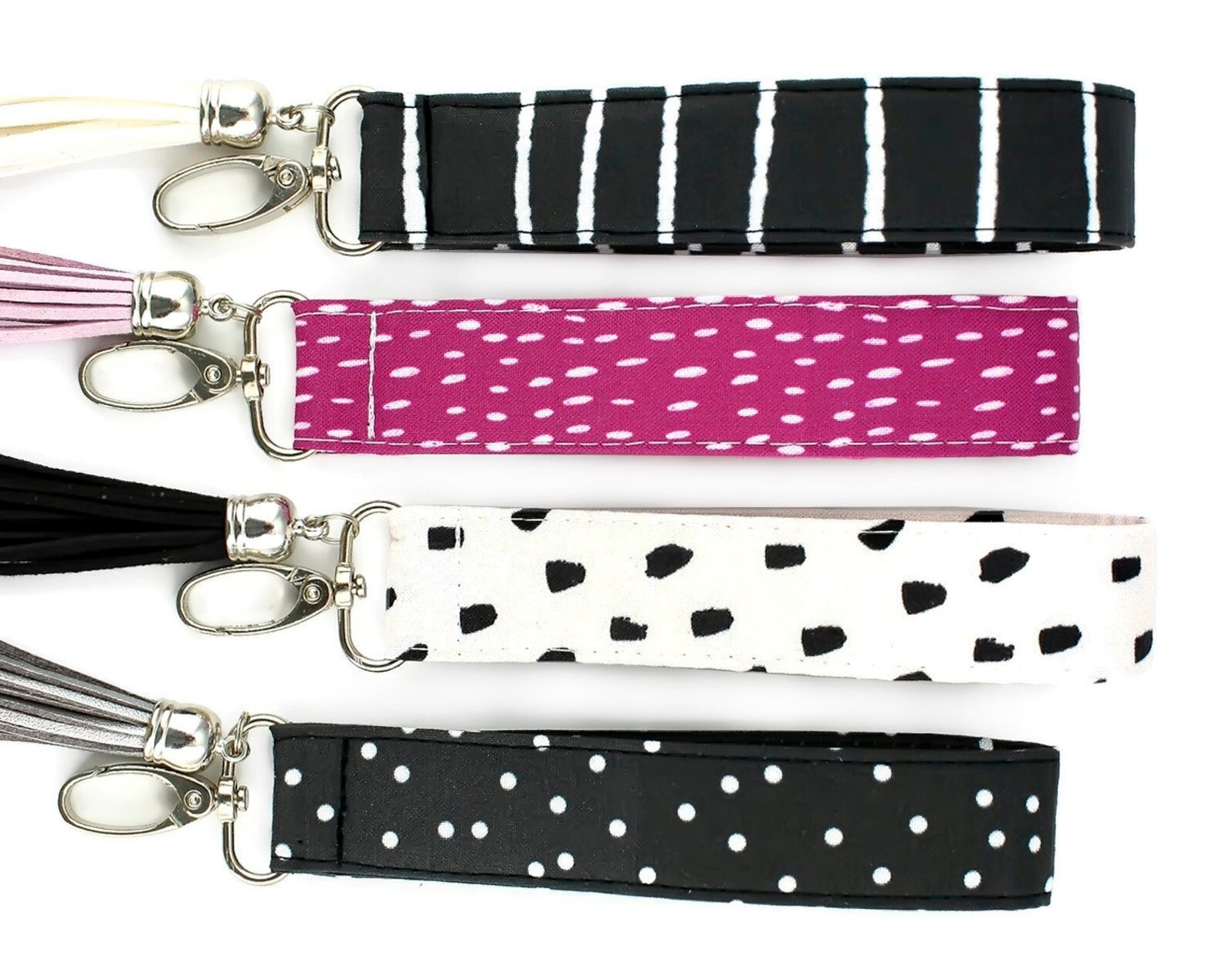 Dots Keychain Wristlet Polka Dot Keychain Gift for Her | Etsy