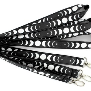 Moon Lanyard | Boho Badge Holder Lanyard | Witchy Things | Moon Phases ...