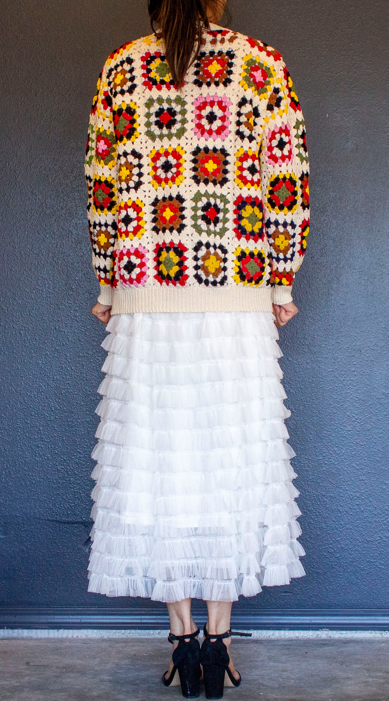 Cotton Granny Square Cardigan - Etsy