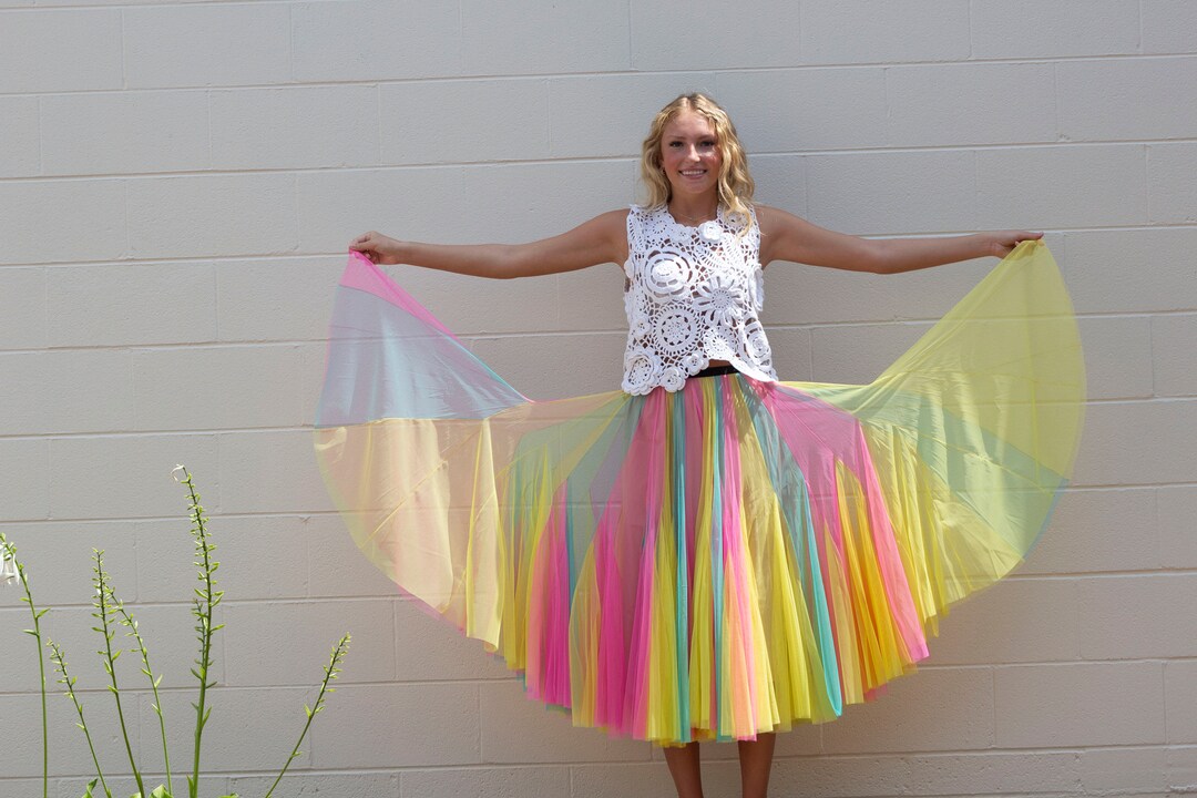 4 Weeks Cotton Candy Tulle Skirt Party Vocation Dance - Etsy