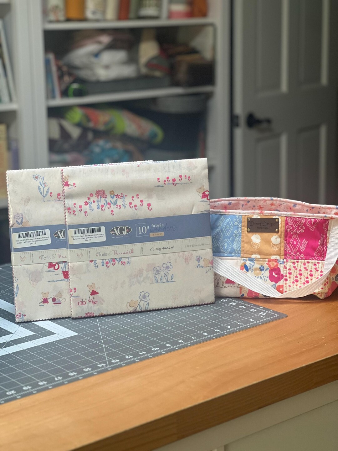 Tails & Threads 10" Square Pack (layer Cake) Bundle Art Gallery Fabric ...