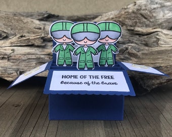 Military Pop up Card - Etsy