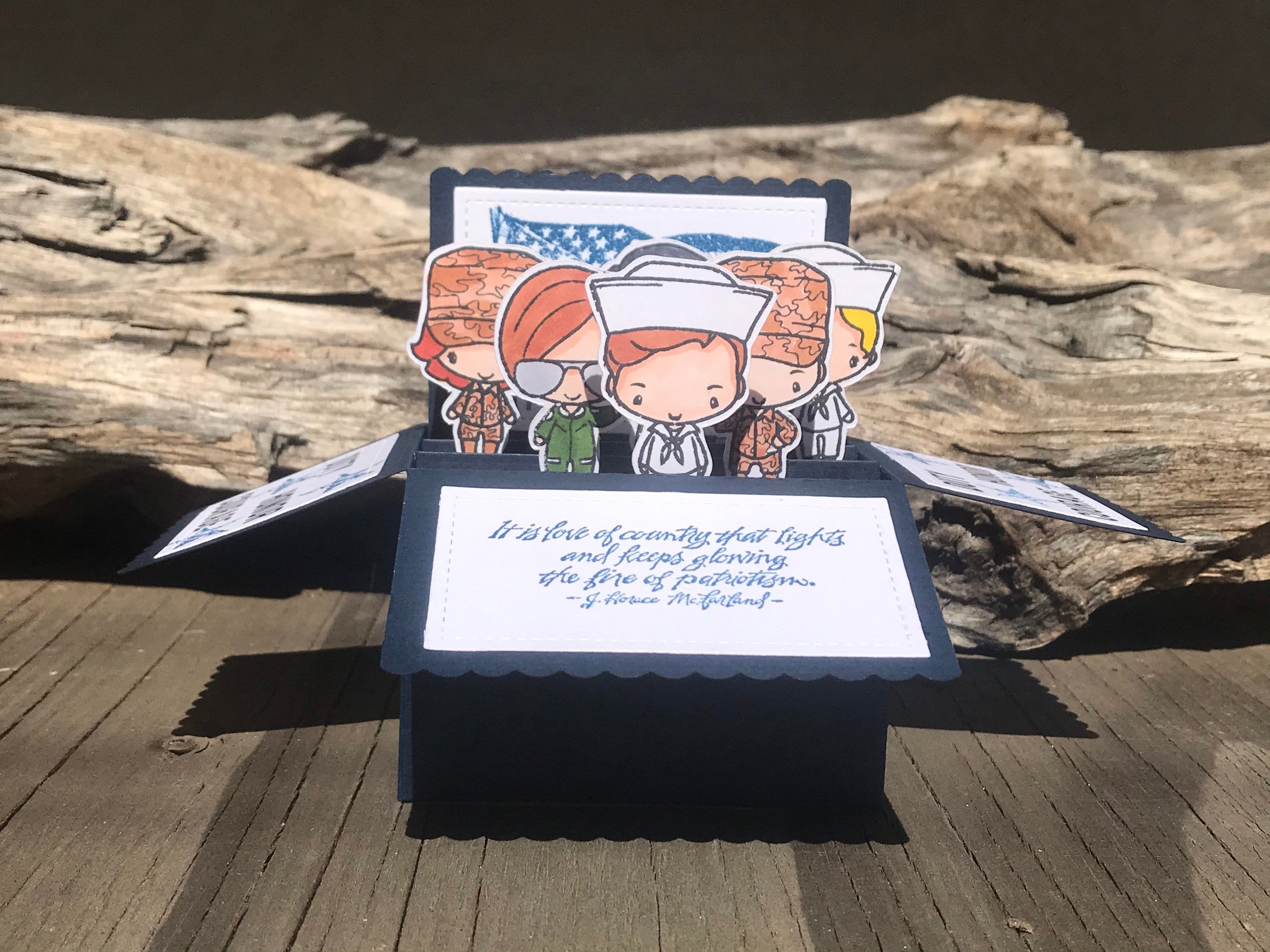 Military Pop up Card, 3D Patriotic Card - Etsy