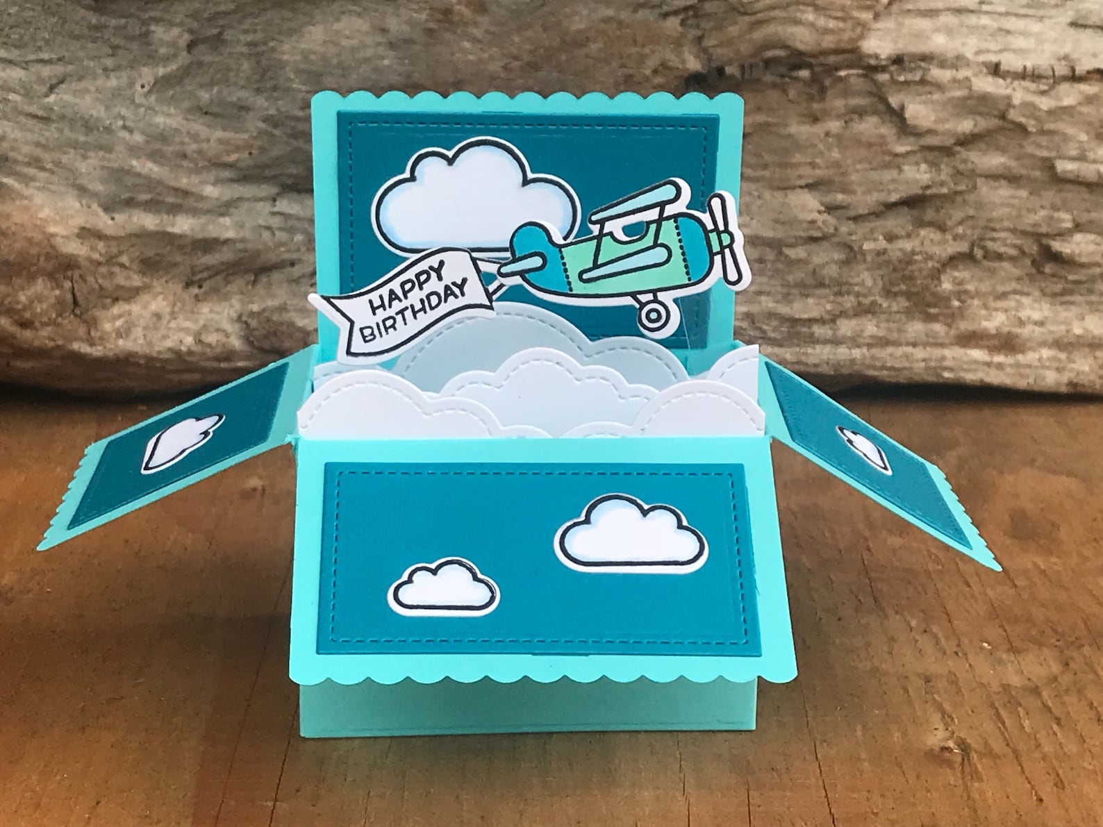 Airplane Card Pop up Card Pop up Card Box Air Plane Card - Etsy