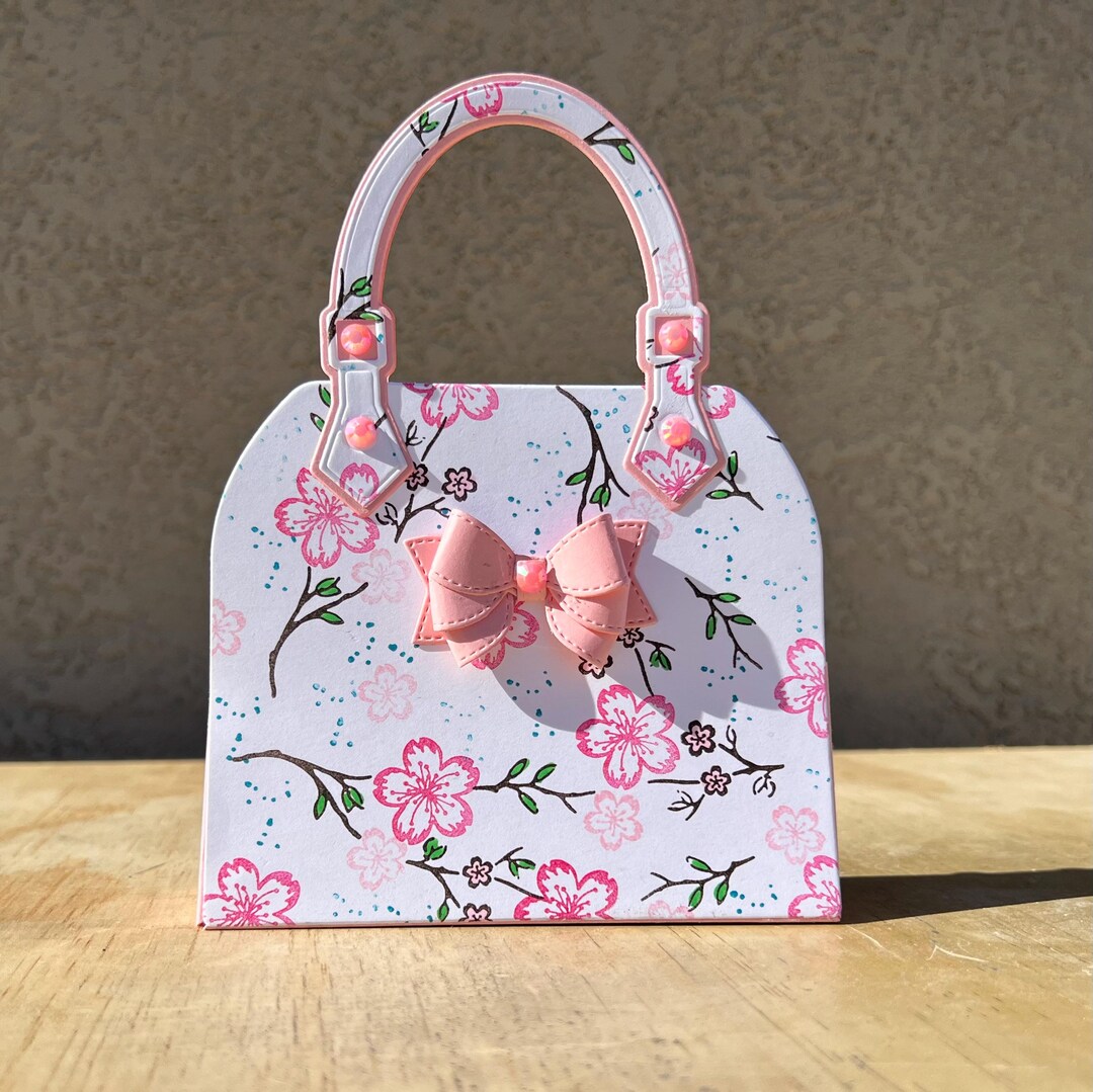 Cherry Blossom Gift Purse, Paper Purse Gift Card Holder, Interactive ...