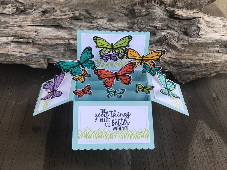 Butterfly Card Pop up Card Card in a Box Handmade Cards - Etsy