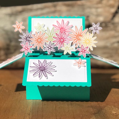 Spring Pop up Box Card - Etsy