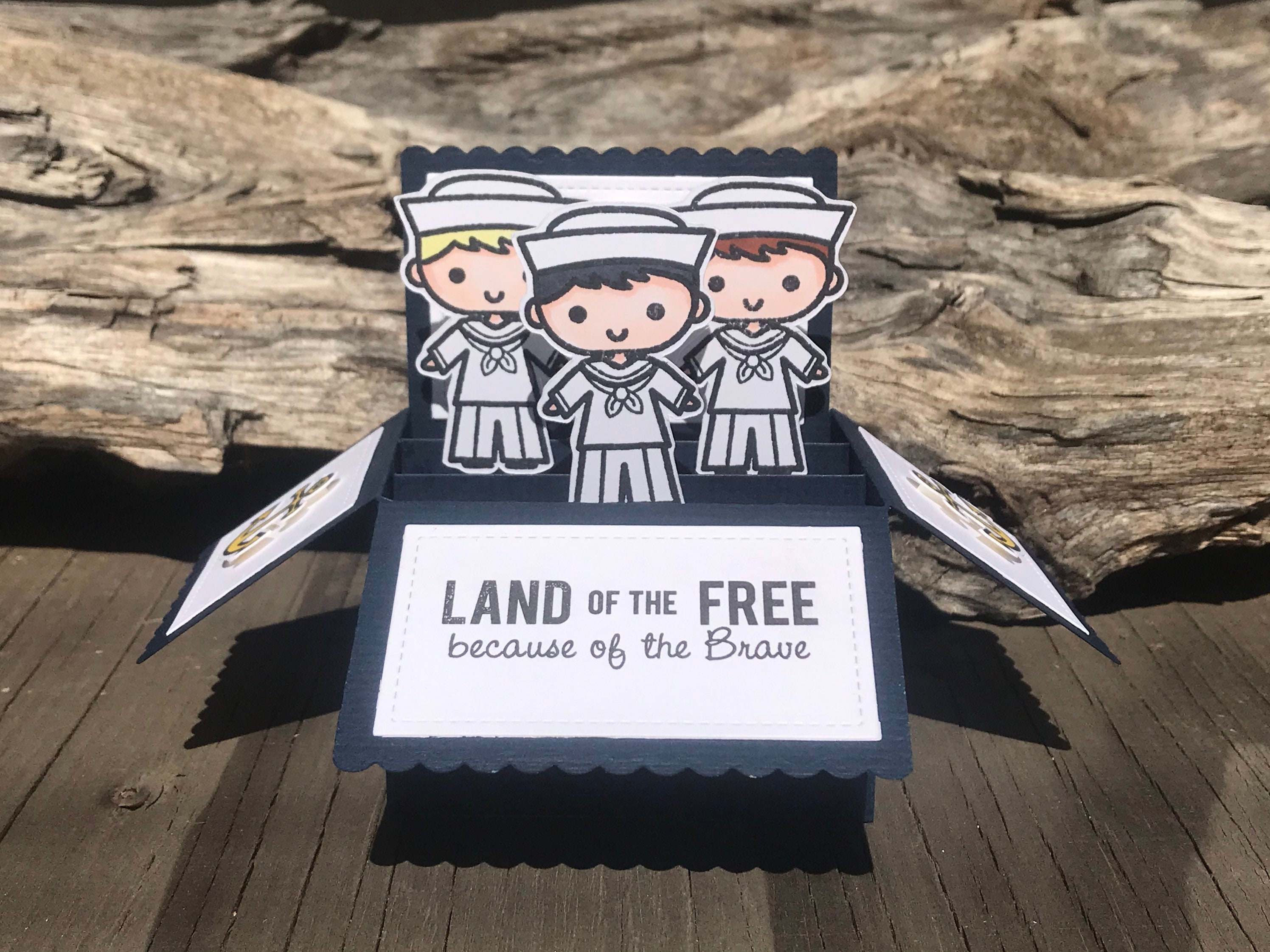 Military Card in a Box Pop up Cards Patriotic Card 3D - Etsy