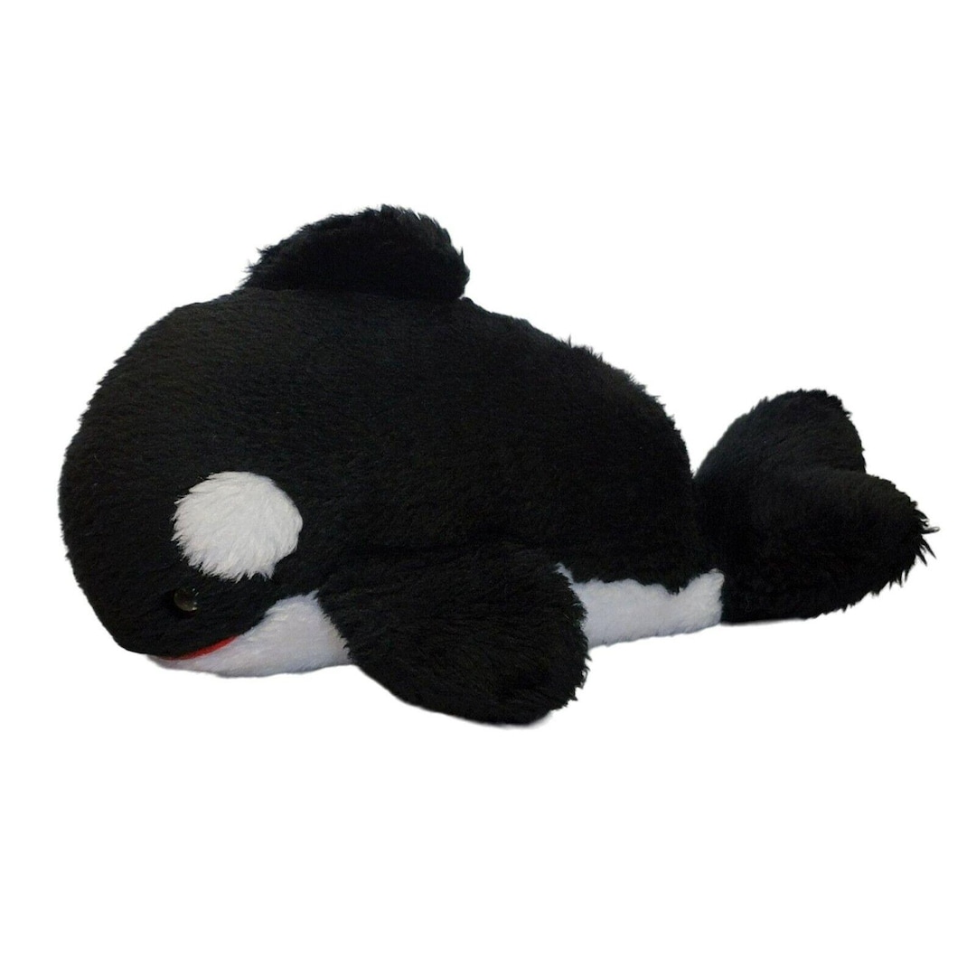 VTG 1988 Sea World Shamu Plush 9 Orca Killer Whale Stuffed Animal Toy ...