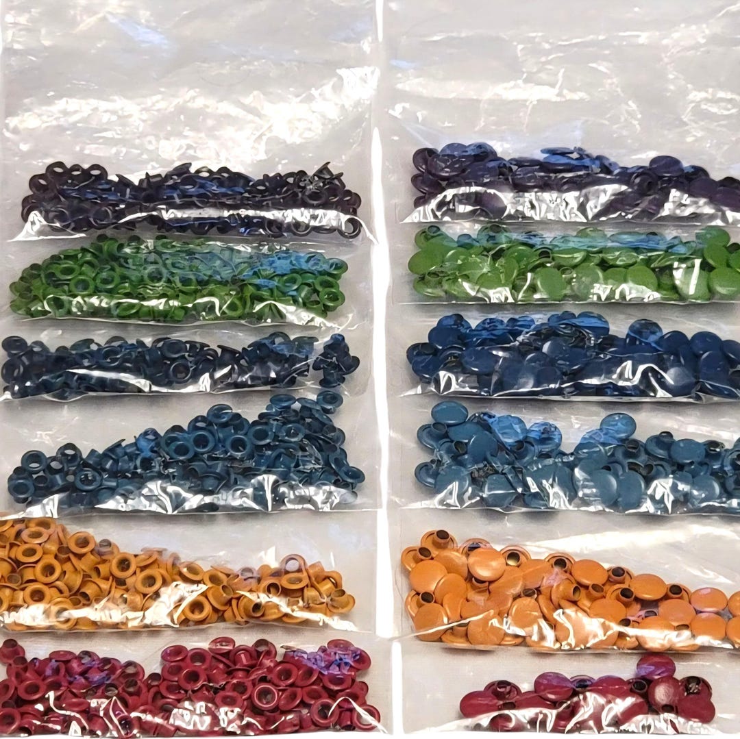 Snaps & Eyelets Lot Multicolor Plastic Craft Supplies Papercrafting ...