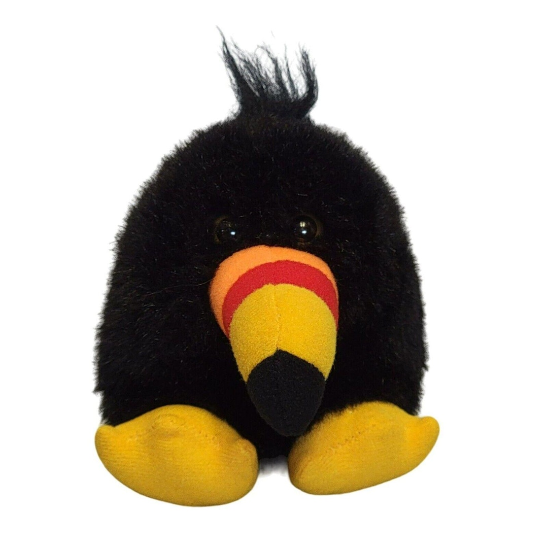 VTG 1994 Puffkins Tiki the Toucan Plush 4 Swibco Bean Bag Stuffed Bird ...