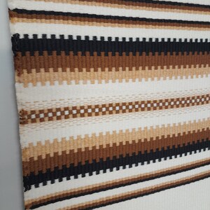 Vintage Raanu. Vintage Finnish Hand Woven Wall Decor, Striped White ...