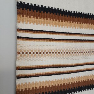 Vintage Raanu. Vintage Finnish Hand Woven Wall Decor, Striped White ...