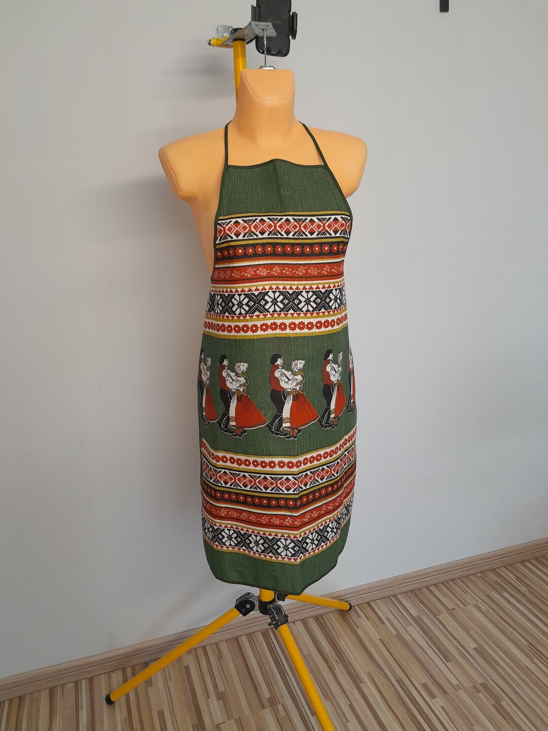 Vintage Ugly Scandinavian Motive Apron. Linen Apron - Etsy