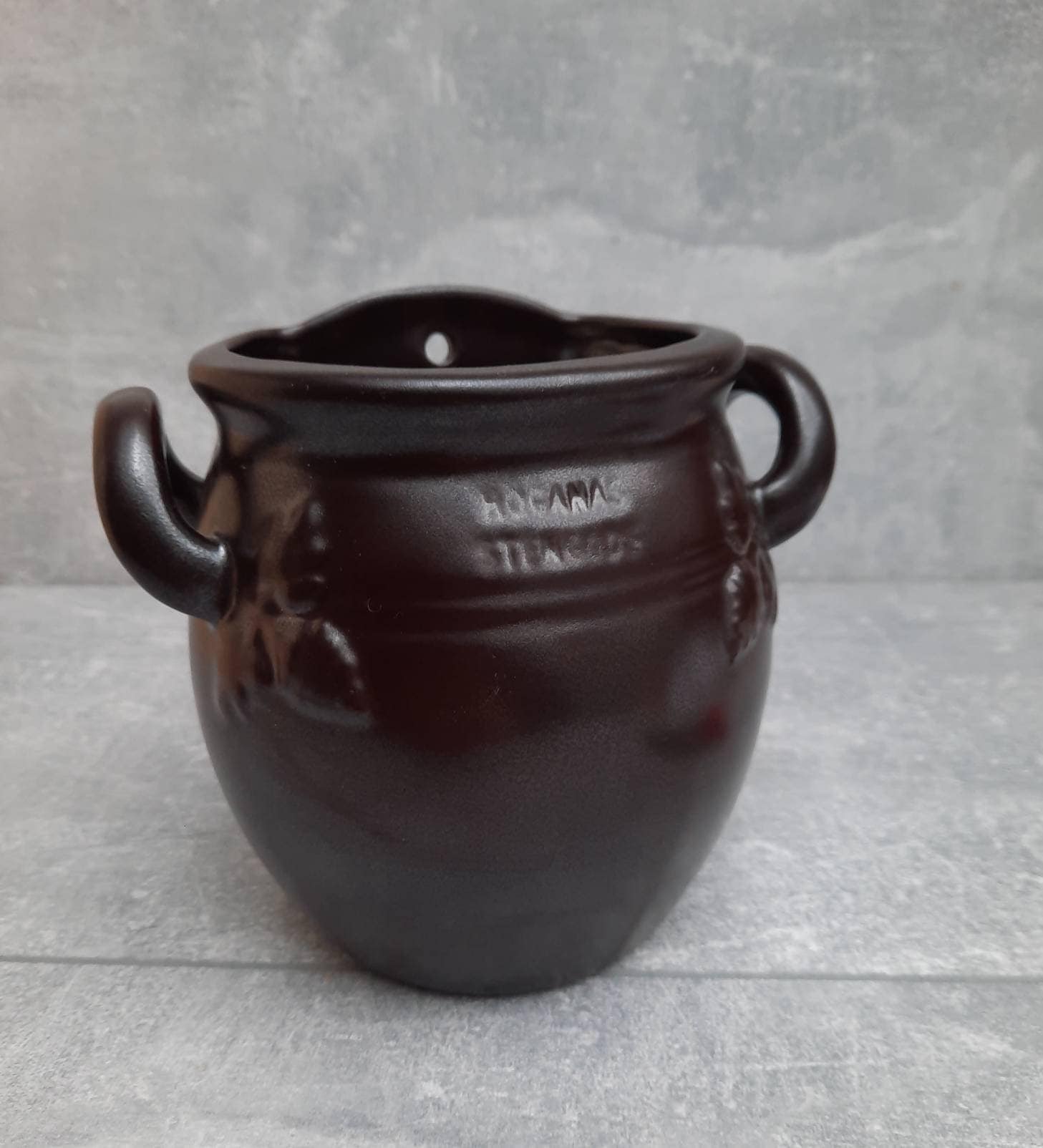 Vintage Höganäs Keramik Flower Pot Planter. Sweden Vintage Stengods ...