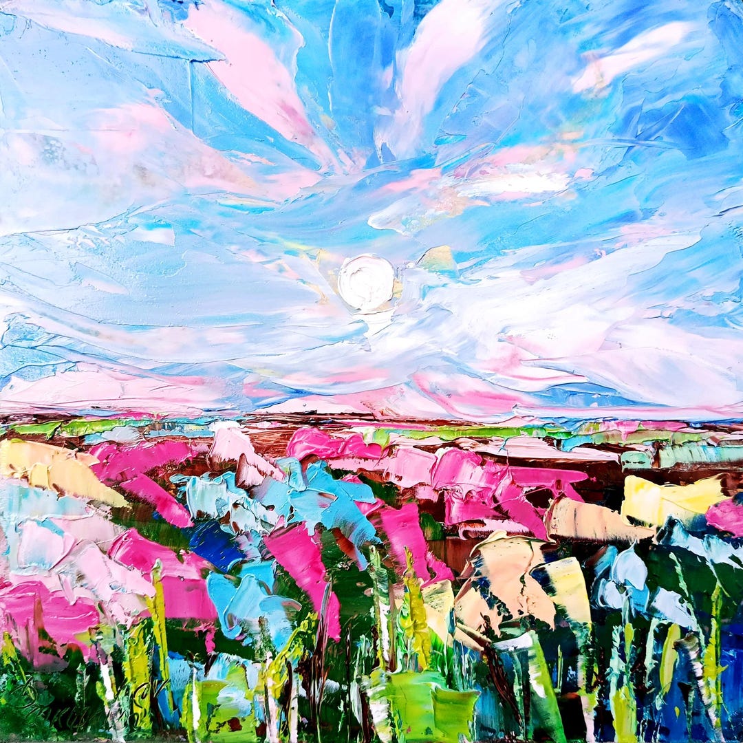 Irish Painting Ireland Original Art Landscape Small Painting Impasto ...