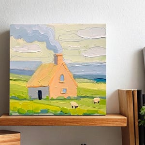 Ireland Painting Irish Farm Original Art Sheeps Painting Kinsale ...