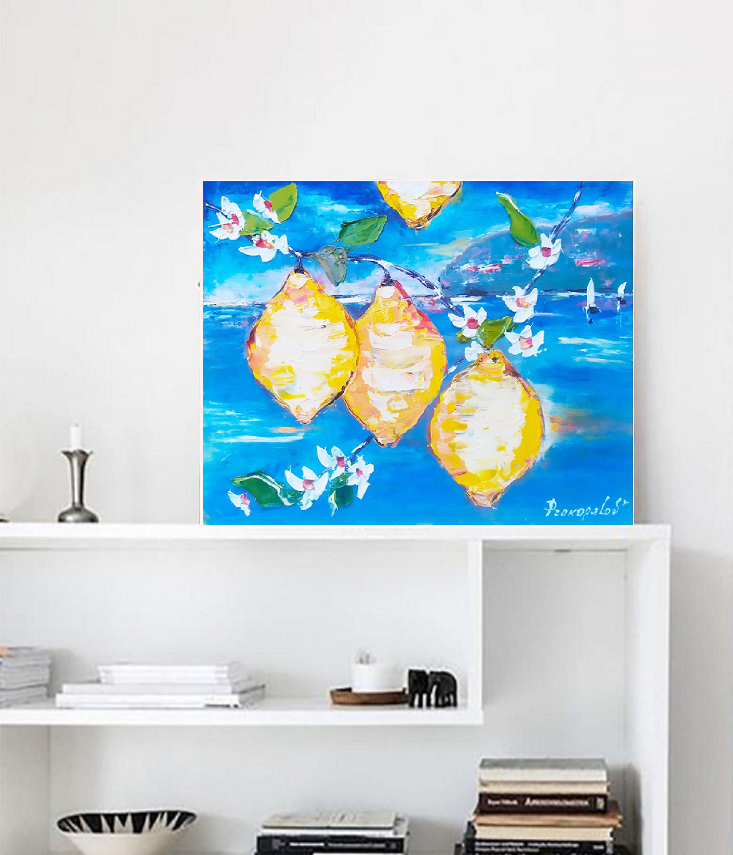 Italy Painting Original Art Coastal Painting Seascape Painting | Etsy