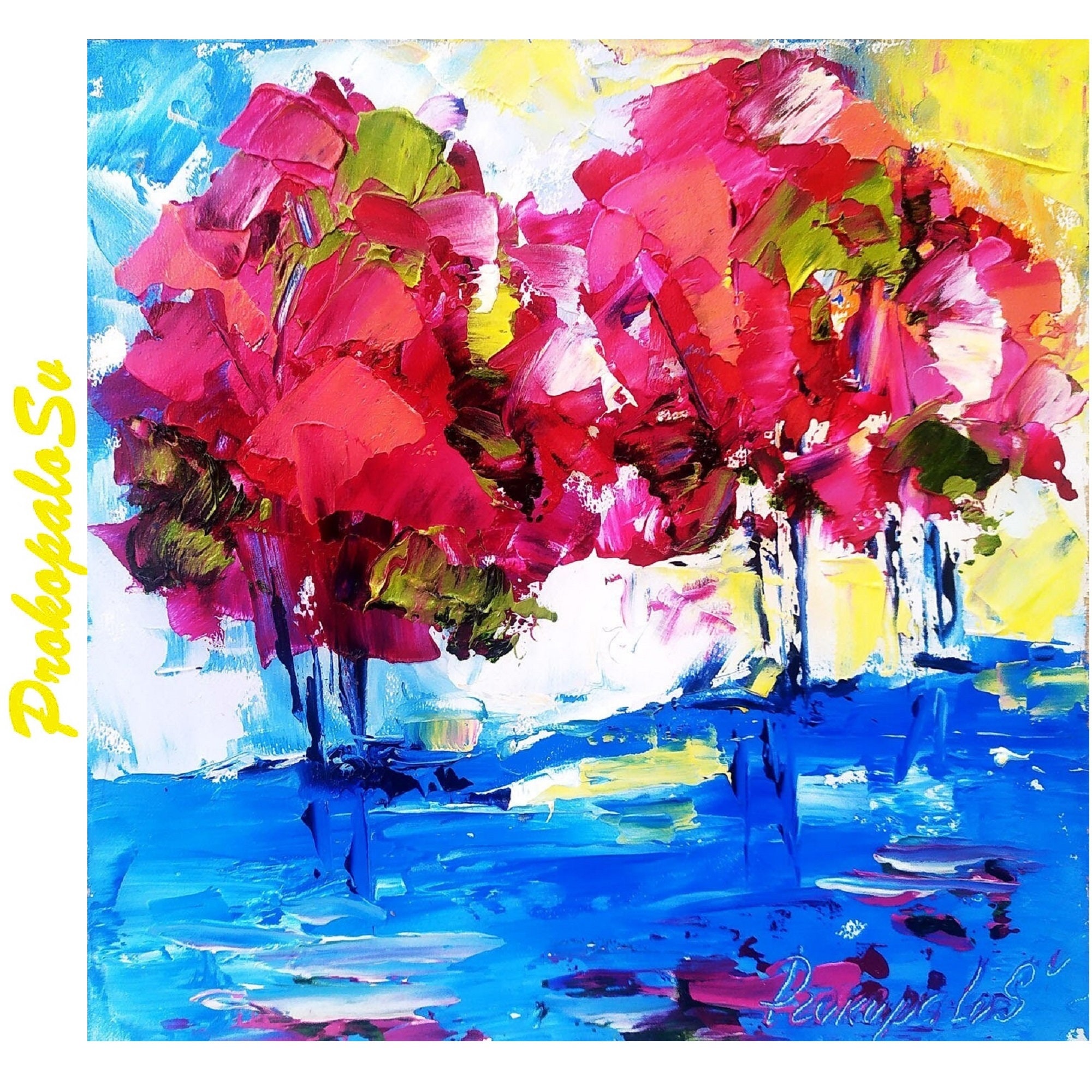 Paintings Of Trees And Flowers