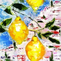 Set of 3 Citrus Vintage Kitchen Posters, Lemons Print, Lemon Watercolor ...