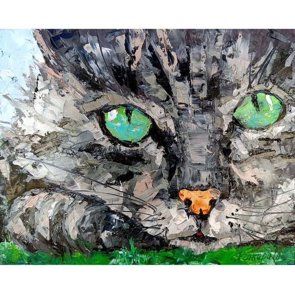 Original Cat Art - Etsy