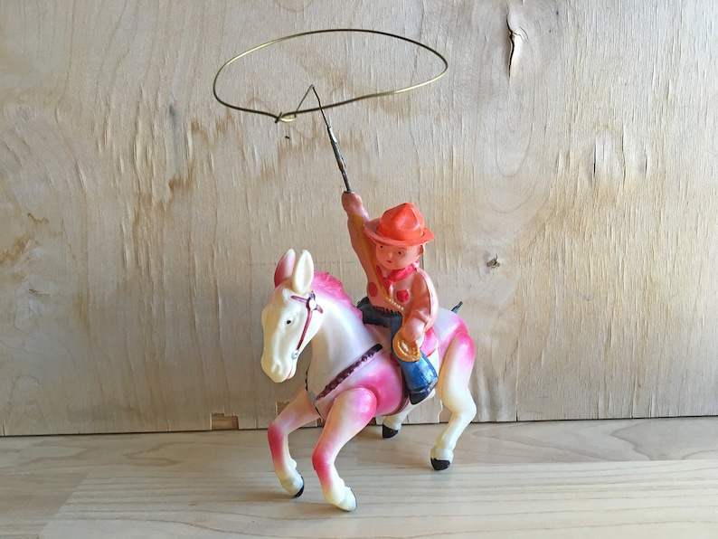 Vintage Wind Up Toy Alps Rancher Cowboy Lasso Celluloid Toy | Etsy