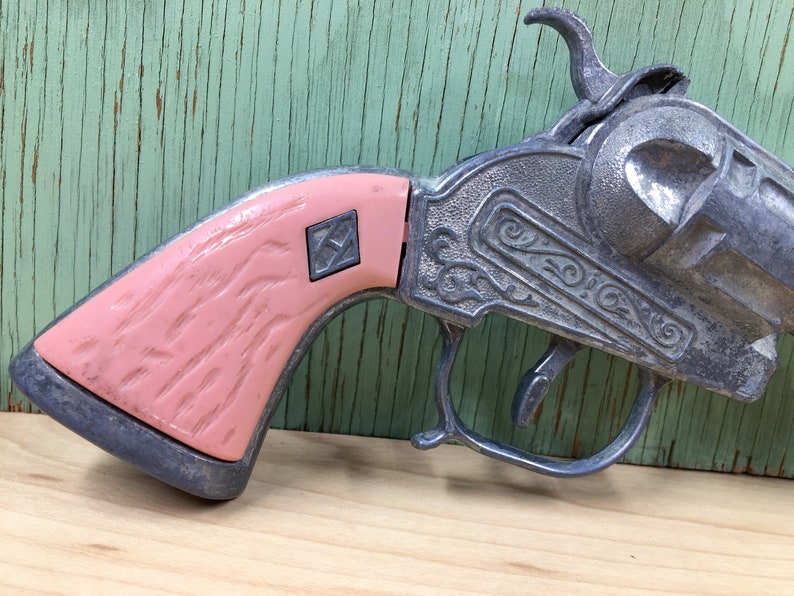 Vintage Pink Toy Cap Gun Working 1960s Collectible Cowgirl | Etsy