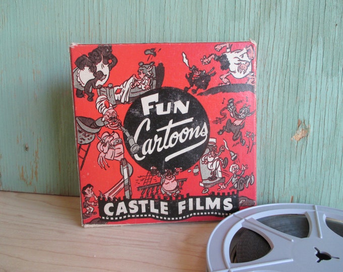 Vintage 8mm Film, Fun Cartoons the Fun House a Castle Film, Black and ...