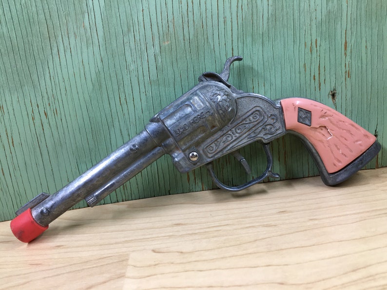 Vintage Pink Toy Cap Gun Working 1960s Collectible Cowgirl | Etsy