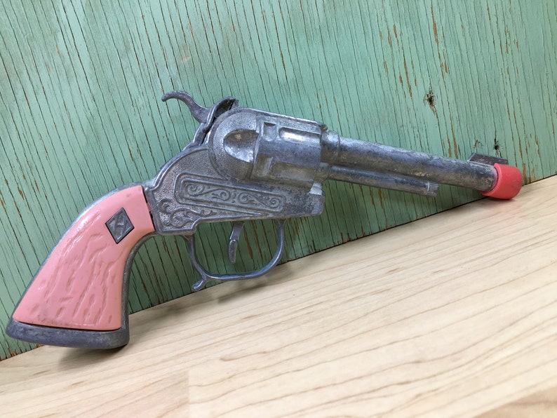 Vintage Pink Toy Cap Gun Working 1960s Collectible Cowgirl | Etsy