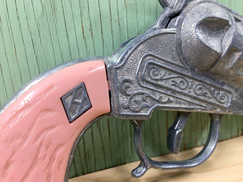 Vintage Pink Toy Cap Gun Working 1960s Collectible Cowgirl | Etsy