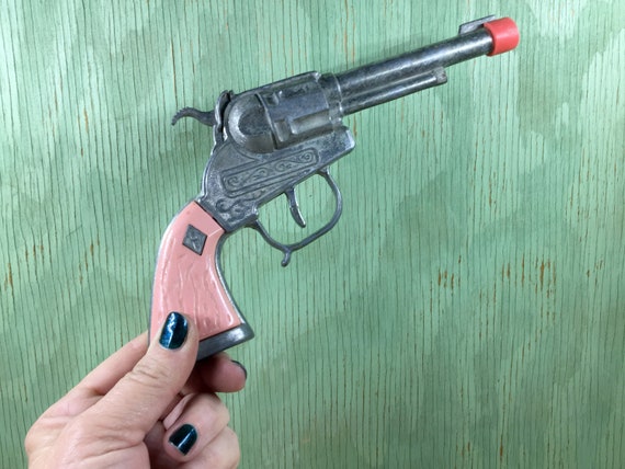 Vintage Pink Toy Cap Gun Working 1960s Collectible Cowgirl | Etsy