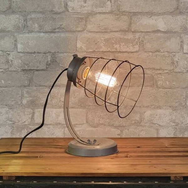 Industrial Cage Lamp - Etsy