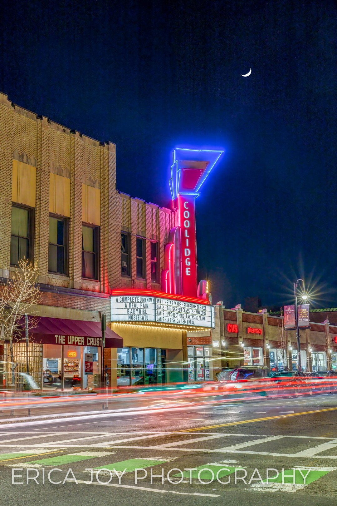 Coolidge Theatre Neon Sign Art Print: Vibrant City Nightscape - Etsy