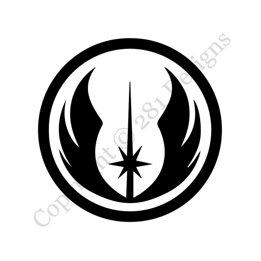 Jedi Order Logo, Jedi Order Sticker, Jedi Order Decal, Star Wars ...