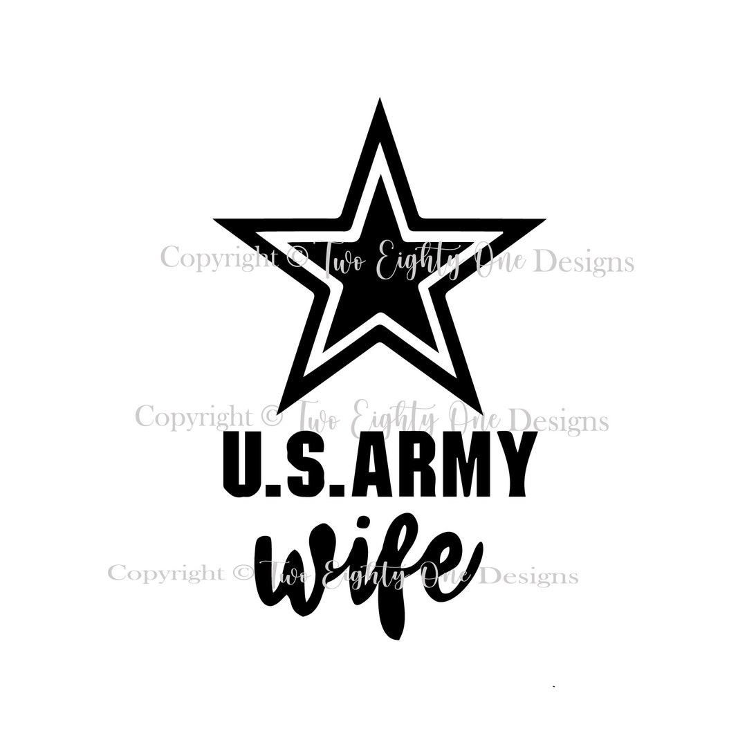 Army Wife Decal, Army Wife Sticker, Army Wife, Army, Wife Sticker ...