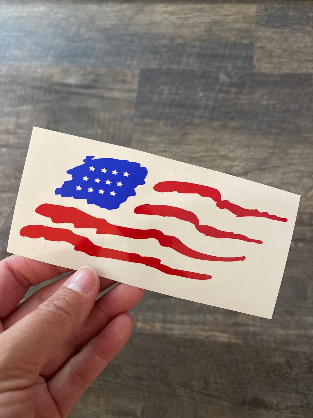 Flag Decal | American Flag | Custom Sticker | Flag Sticker | America ...