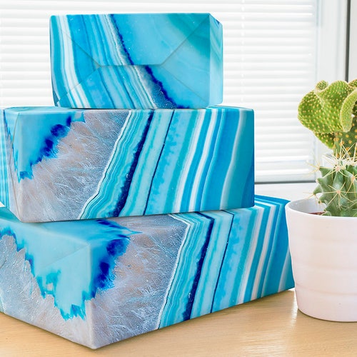 Geode Wrapping Paper Crystal Wrapping Paper Wedding Gift - Etsy