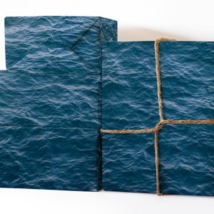 Ocean Wrapping Paper Roll Oceanic Wrapping Paper Blue Ocean - Etsy
