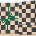 Vintage Green and Red Checker Wrapping Paper Roll, Checkers Gift Wrap ...