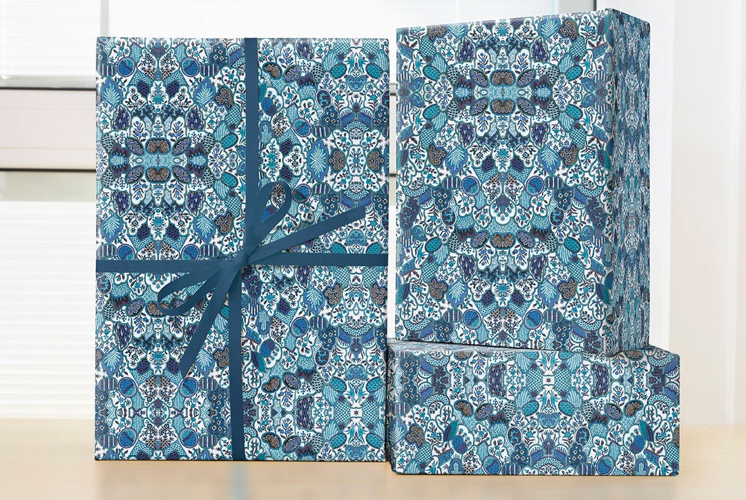 1800s French Textile Wrapping Paper, Wrapping Paper Christmas; Wrapping ...
