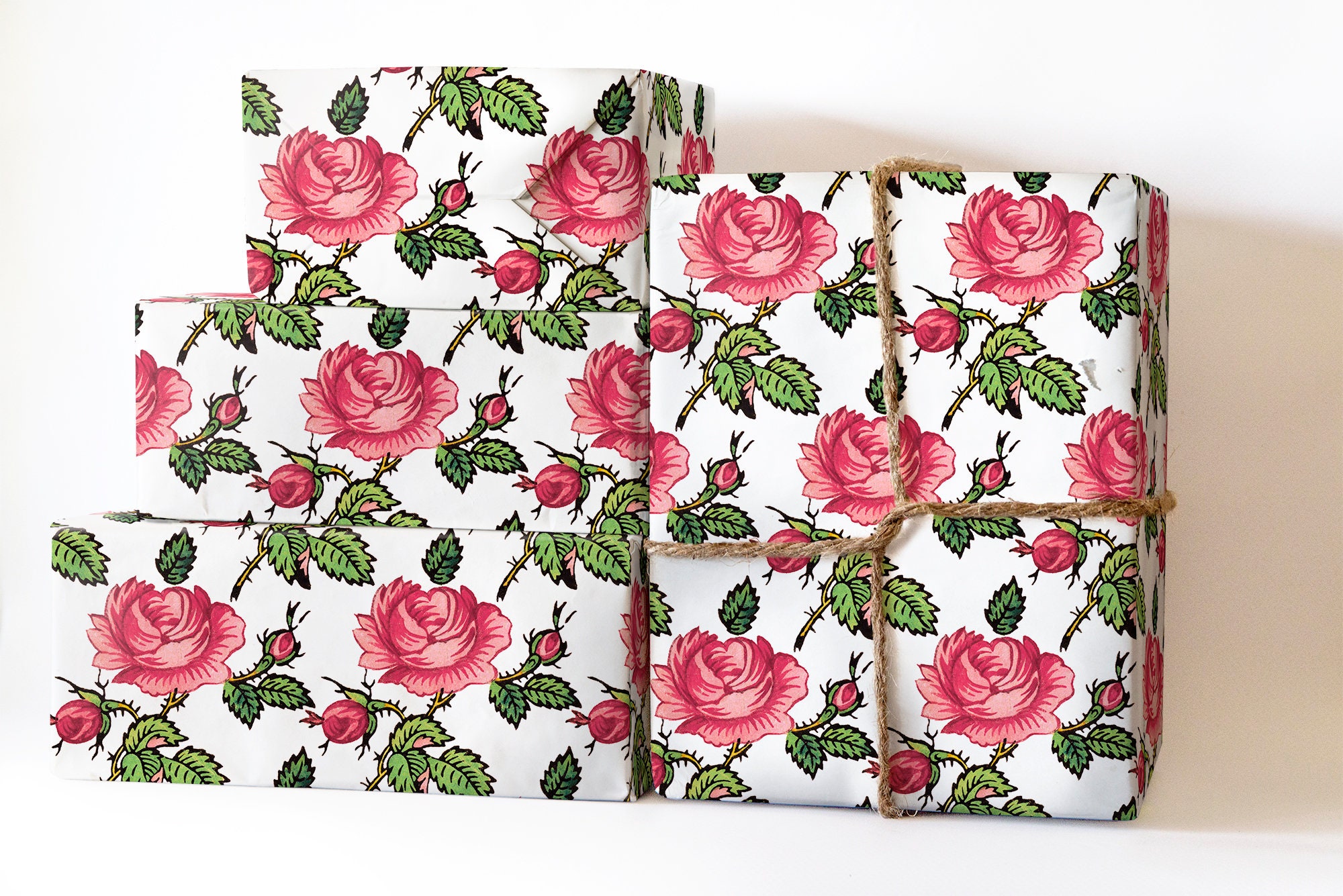 Rosa Wrapping Paper Roll; Gothic Rose Wrapping Paper sold by Cheryl ...