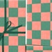 Vintage Green and Red Checker Wrapping Paper Roll, Checkers Gift Wrap ...