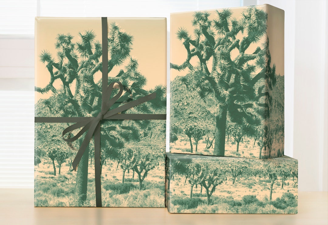 Joshua Tree Wrapping Paper Roll; Joshua Tree Horizon Gift Wrap Sheets ...