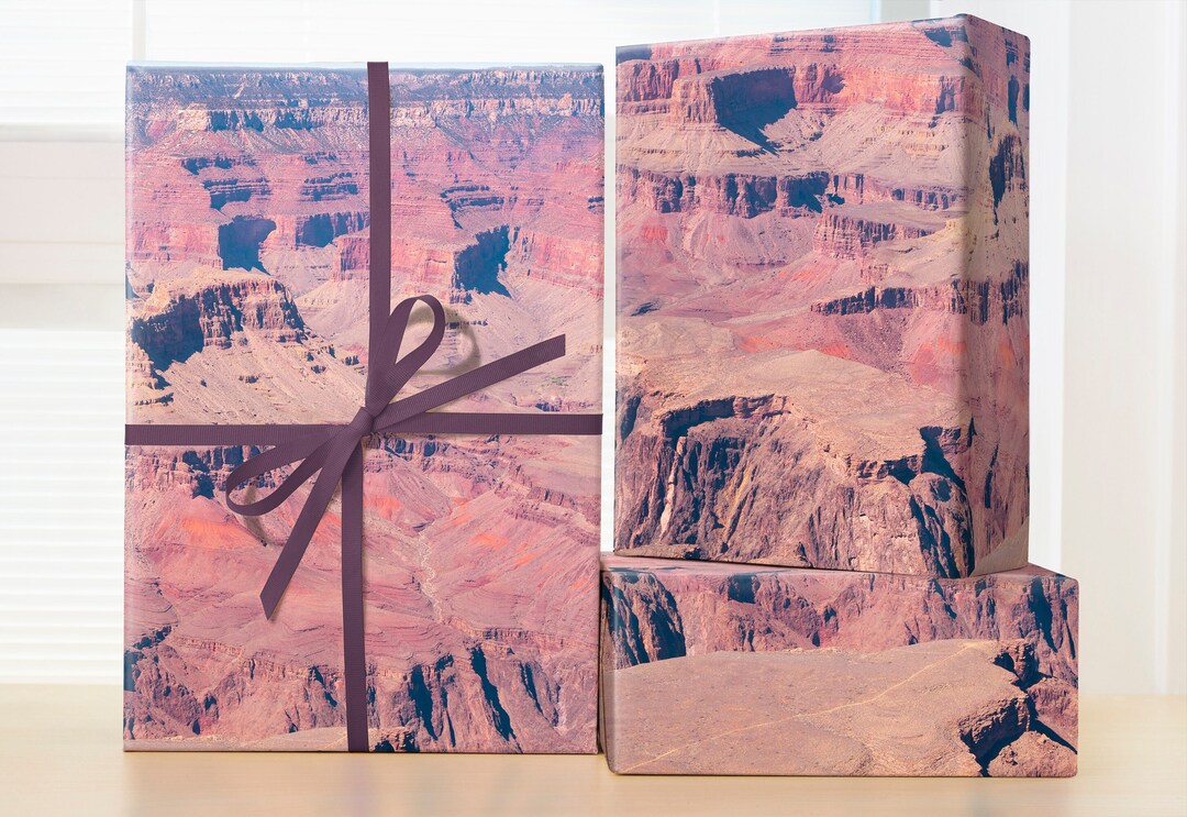 Grand Canyon Wrapping Paper Roll; Travel Landscape Gift Wrap Sheets ...