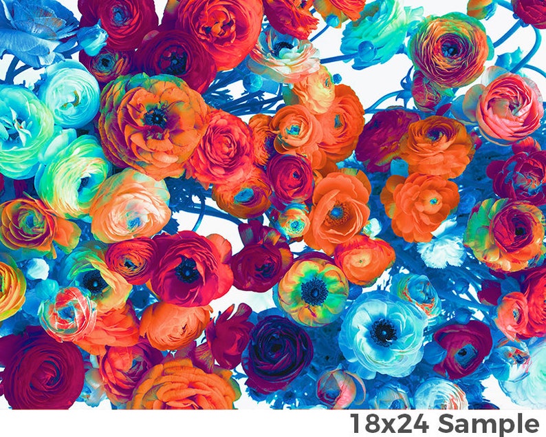 Vaporwave Ranunculus Wrapping Paper Roll; Vaporwave Wrapping Paper ...