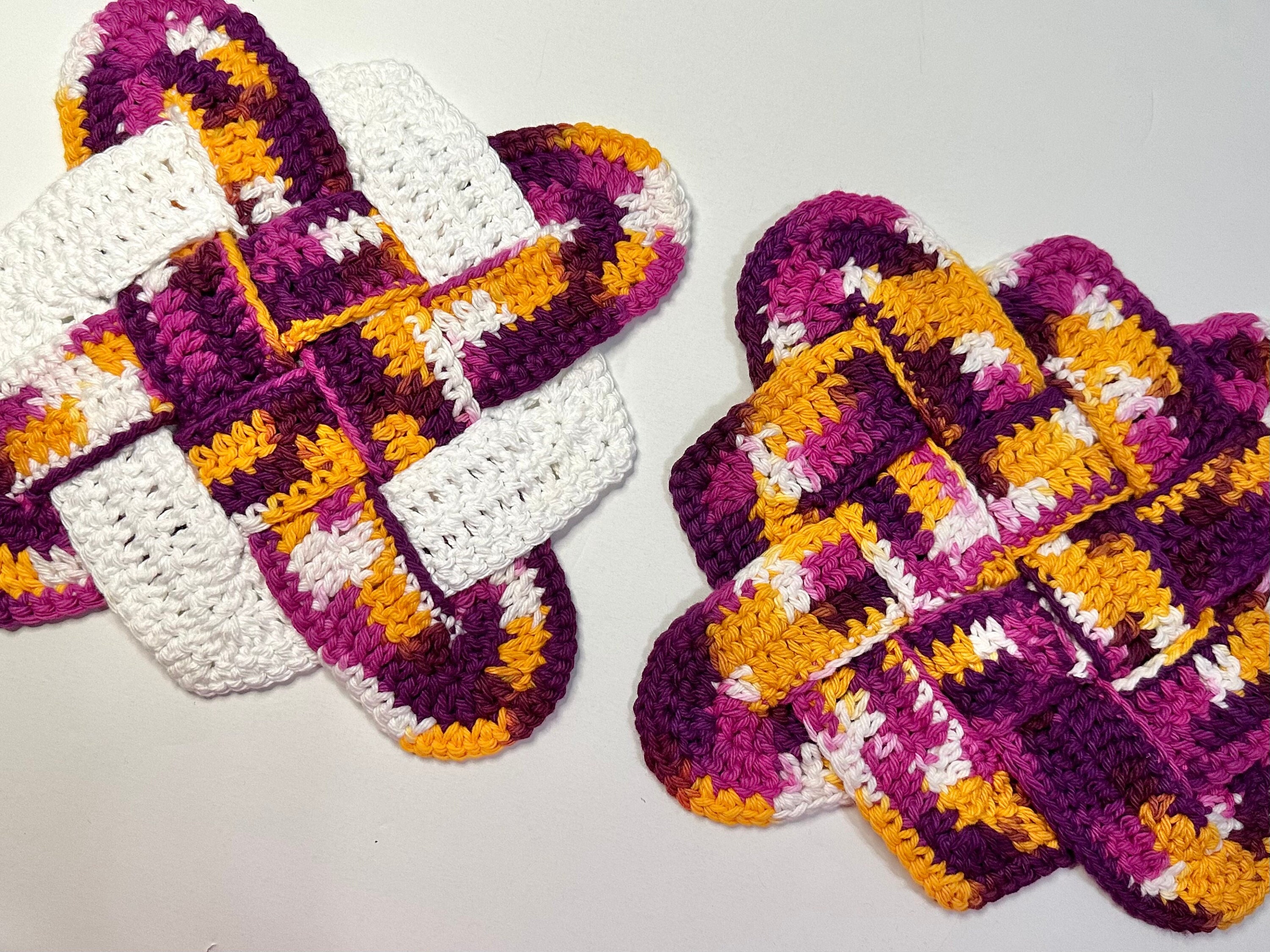 Sailor Knot Pot Holder Set Crochet Cotton Pot Holder - Etsy