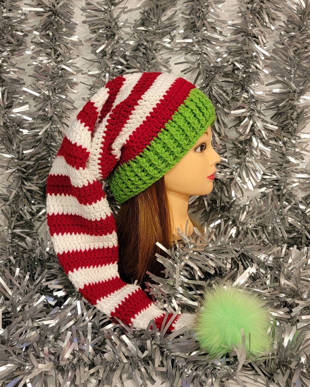 Crochet Elf Hat Fits Pre-teens Through Adult Large Elf Hat - Etsy