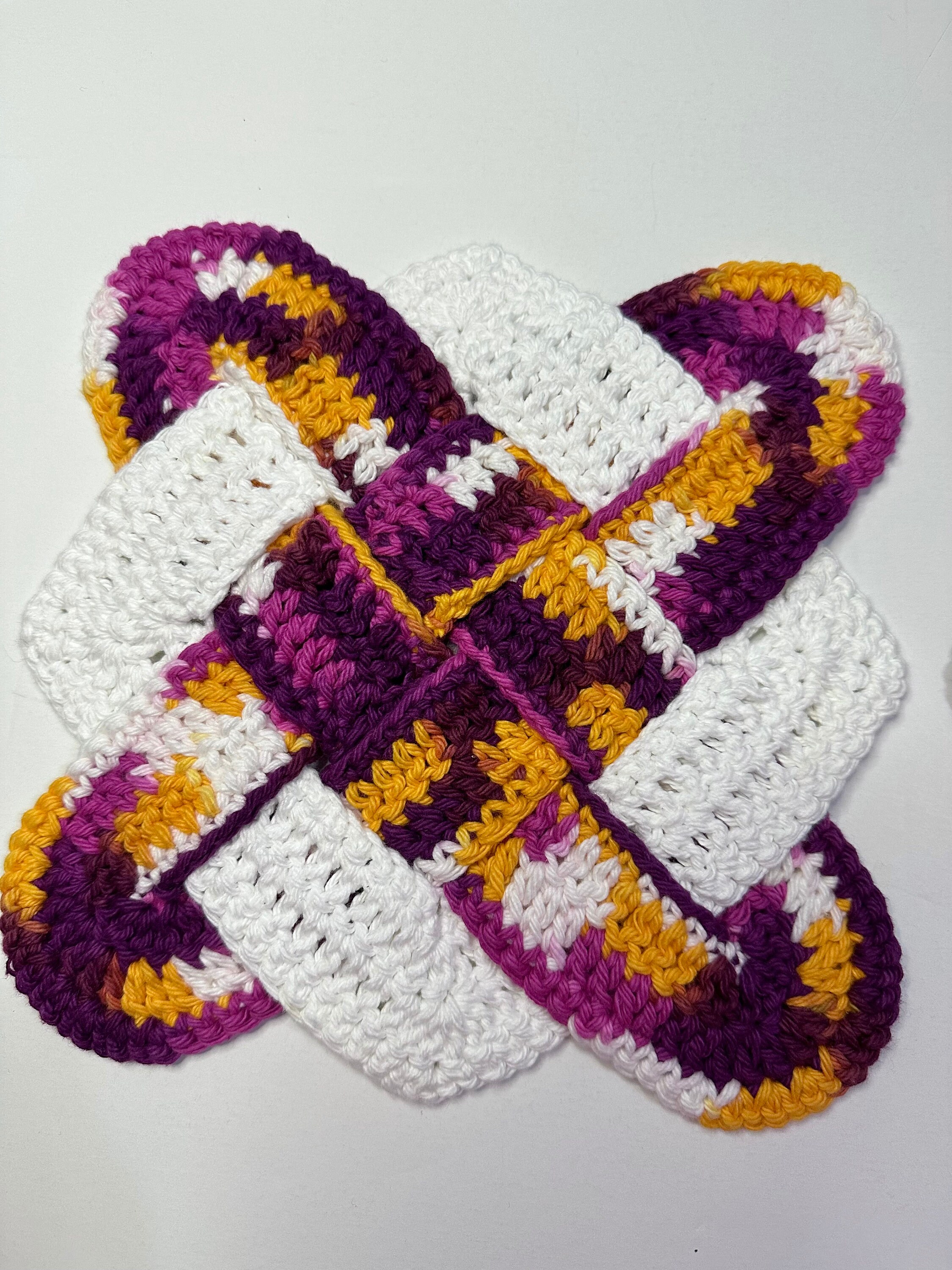 Sailor Knot Pot Holder Set Crochet Cotton Pot Holder - Etsy